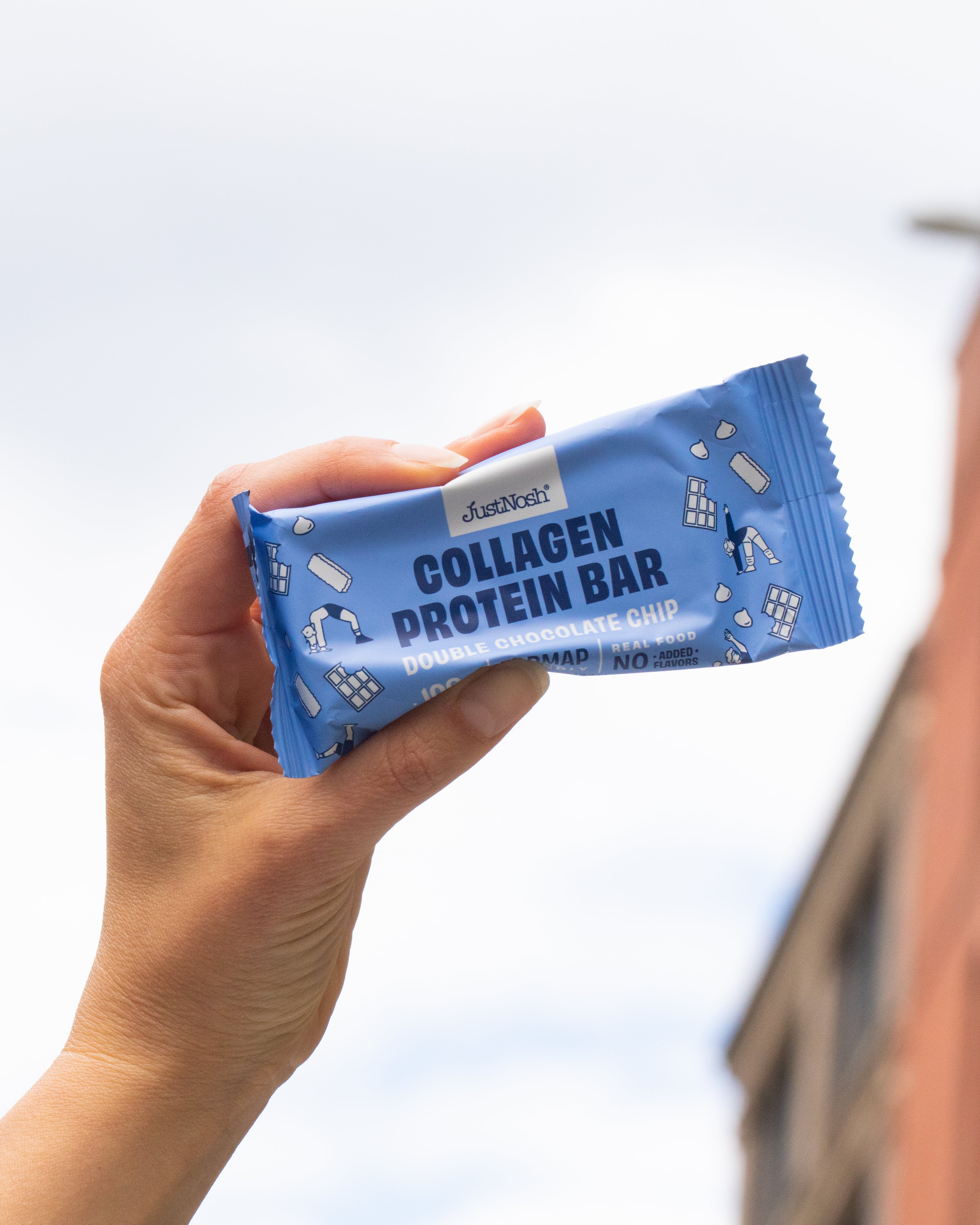 JustNosh - Double Chocolate Chip Collagen Bar – The Goods Mart