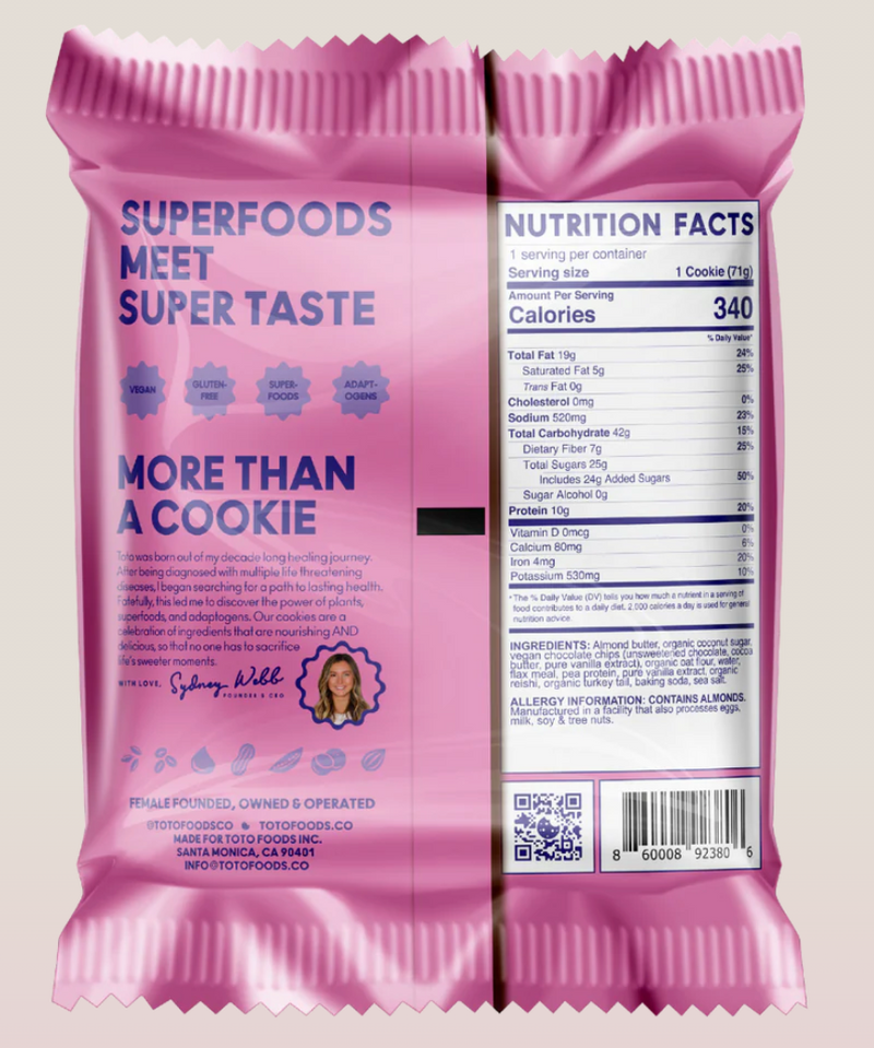 Toto Foods Co - Chocolate Chip Sea Salt Cookie – The Goods Mart Toto Foods Co - Chocolate Chip Sea Salt Cookie – The Goods Mart